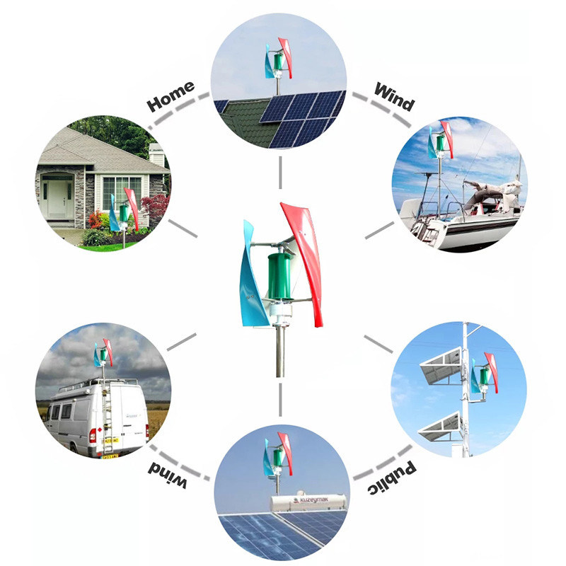 VWAT Vertical Axis Wind Turbine 2KW 3KW 48V 96V Vertical Wind Turbine Types