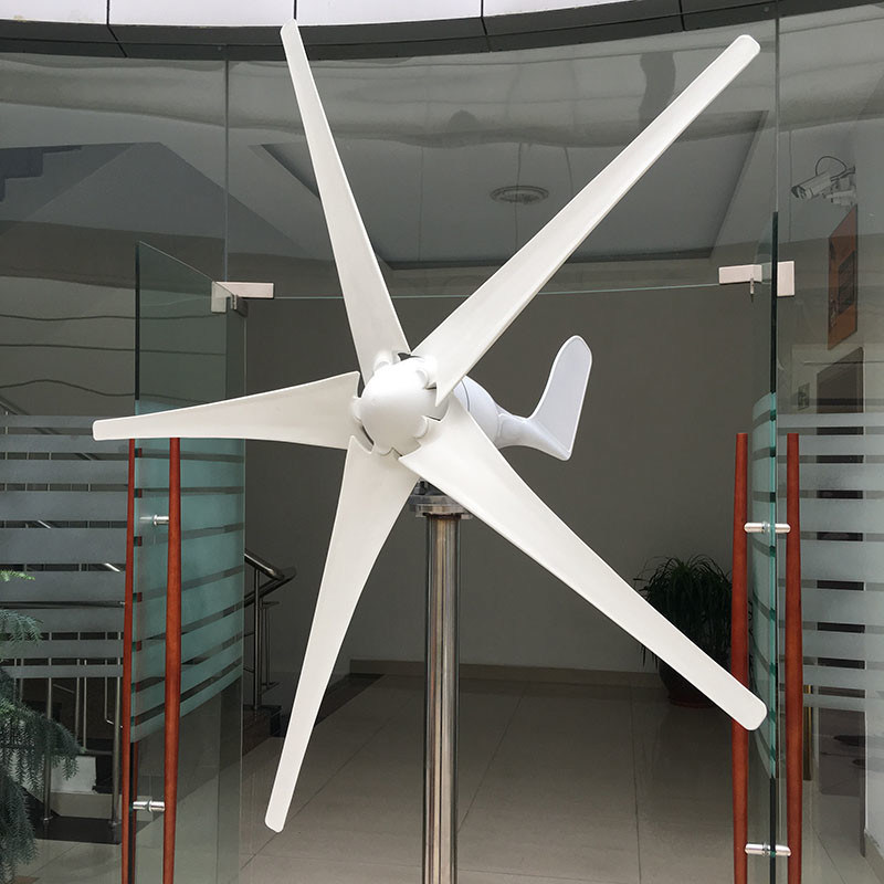 Multi Colors Small Horizontal Wind Turbine 48V 600W 1000W Horizontal ...